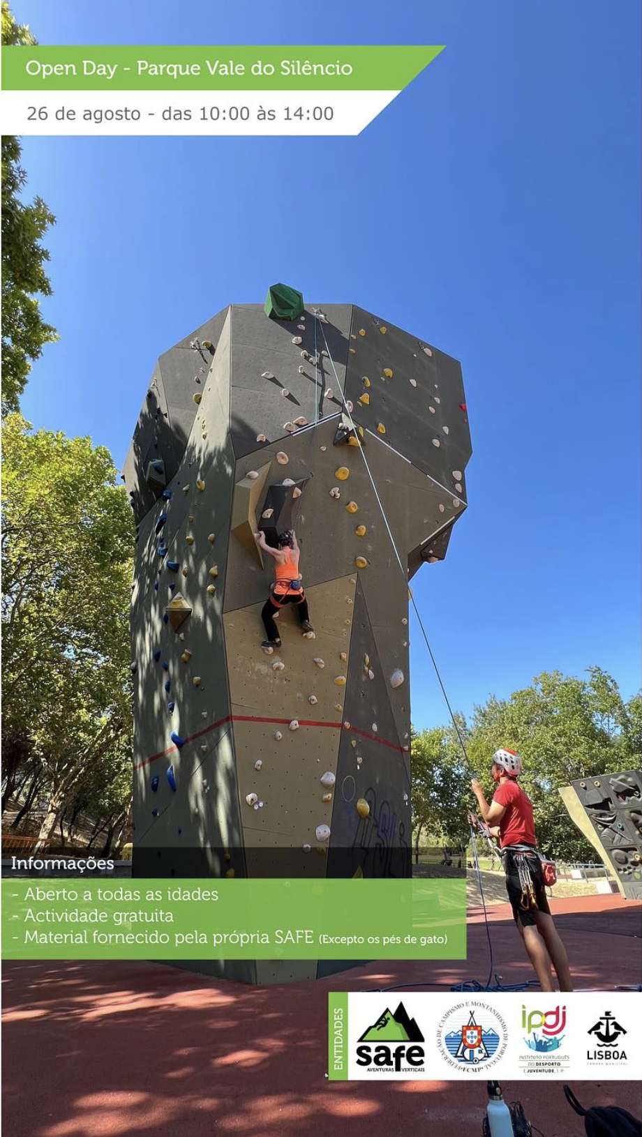 Open Day 2023 – Parque Vale do Silêncio – SAFE – Aventuras Verticais
